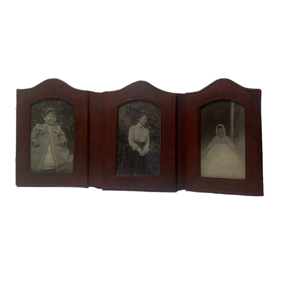 Vintage | Accents | Vintage Leather Picture Folio | Poshmark